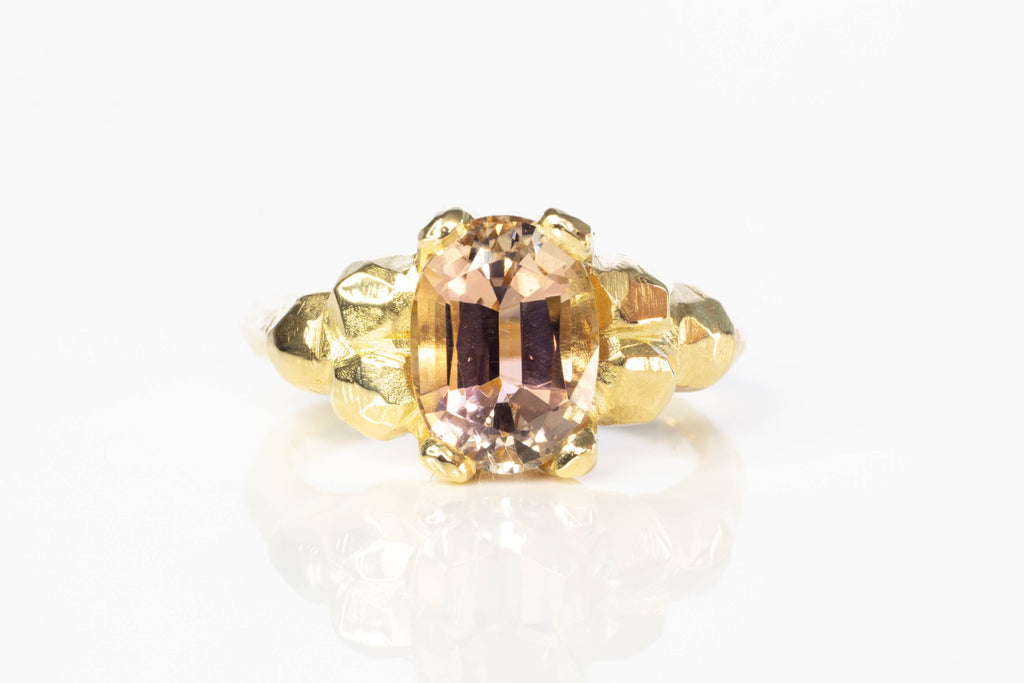 Oasis Ring - 18ct Yellow Gold with Peach Tourmaline – Sophie Divett ...